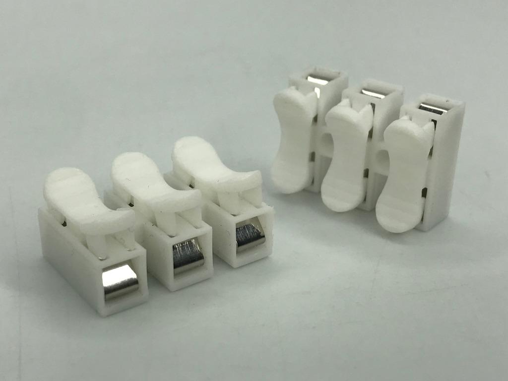 SPRING CLAMP WIRE CONNECTOR, TERMINAL BLOCK LED STRIP LIGHT, CHANNEL 3 ...
