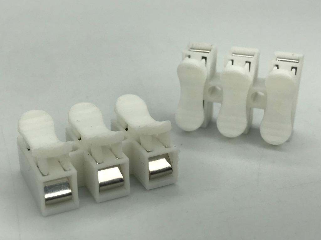 SPRING CLAMP WIRE CONNECTOR, TERMINAL BLOCK LED STRIP LIGHT, CHANNEL 3 ...