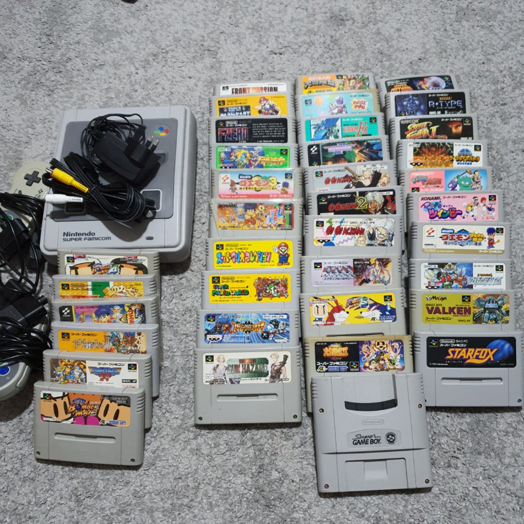 Super Famicom with 36 games, Video Gaming, Video Game Consoles ...