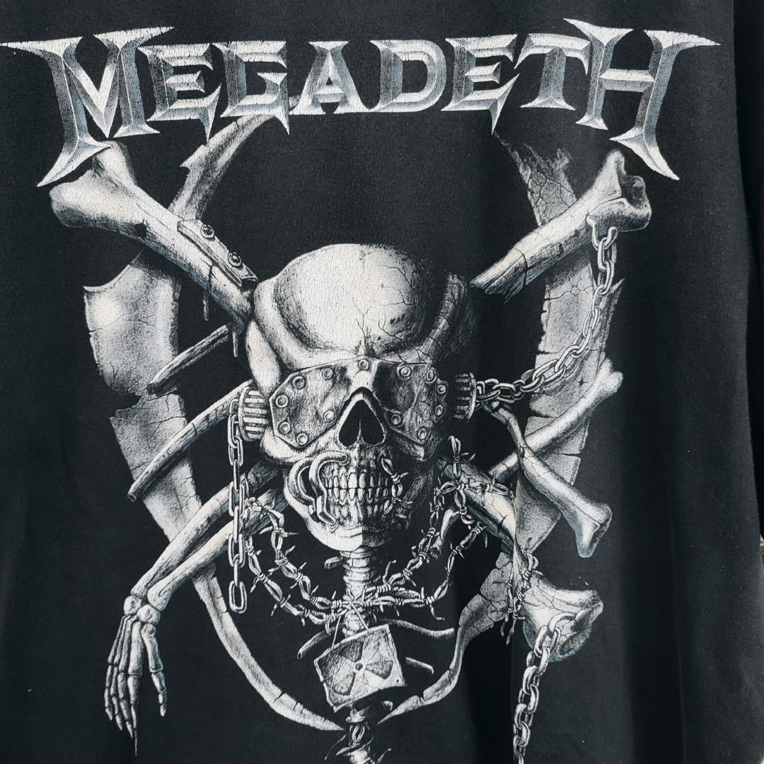 VINTAGE MEGADETH TSHIRT (SINGLE STITCH), Men's Fashion, Tops & Sets ...