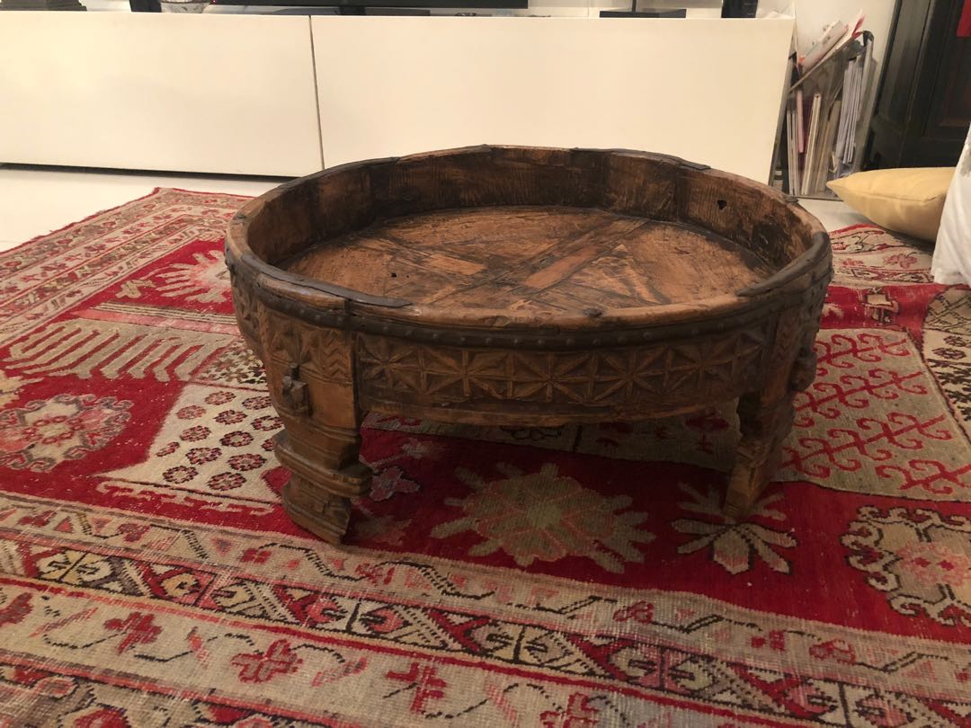 Vintage old Indian table, Hobbies & Toys, Memorabilia & Collectibles ...