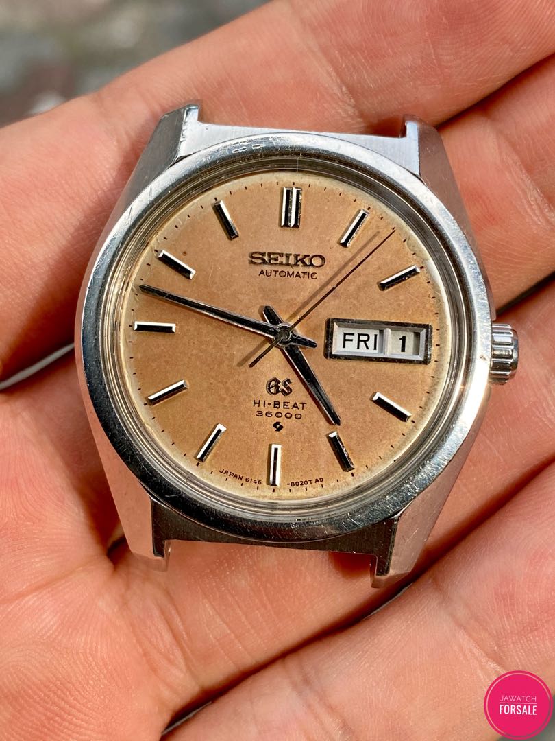 Vintage Seiko GS 6146-8000 patina dial., Men's Fashion, Watches & Accessories, Watches on Carousell