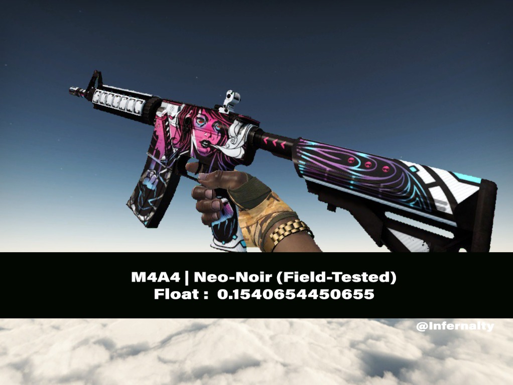 (0.15FV) M4A4 Neo Noir FT FIELD_TESTED CSGO SKINS KNIVES, Video Gaming ...