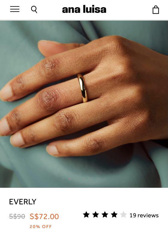 Ana Luisa Everly ring, Women's Fashion, Jewelry & Organisers, Rings on Carousell