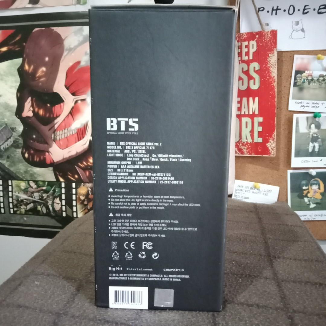 Official BTS ARMY BOMB version 2, Hobbies & Toys, Memorabilia ...
