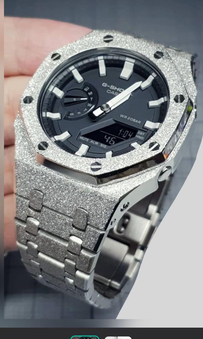 Audemars Piguet homage Casioak diamond mod gshock ga2100 ga 2100 ...