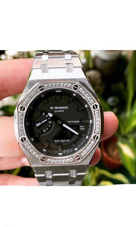 Audemars Piguet homage Casioak diamond mod gshock ga2100 ga 2100 ...