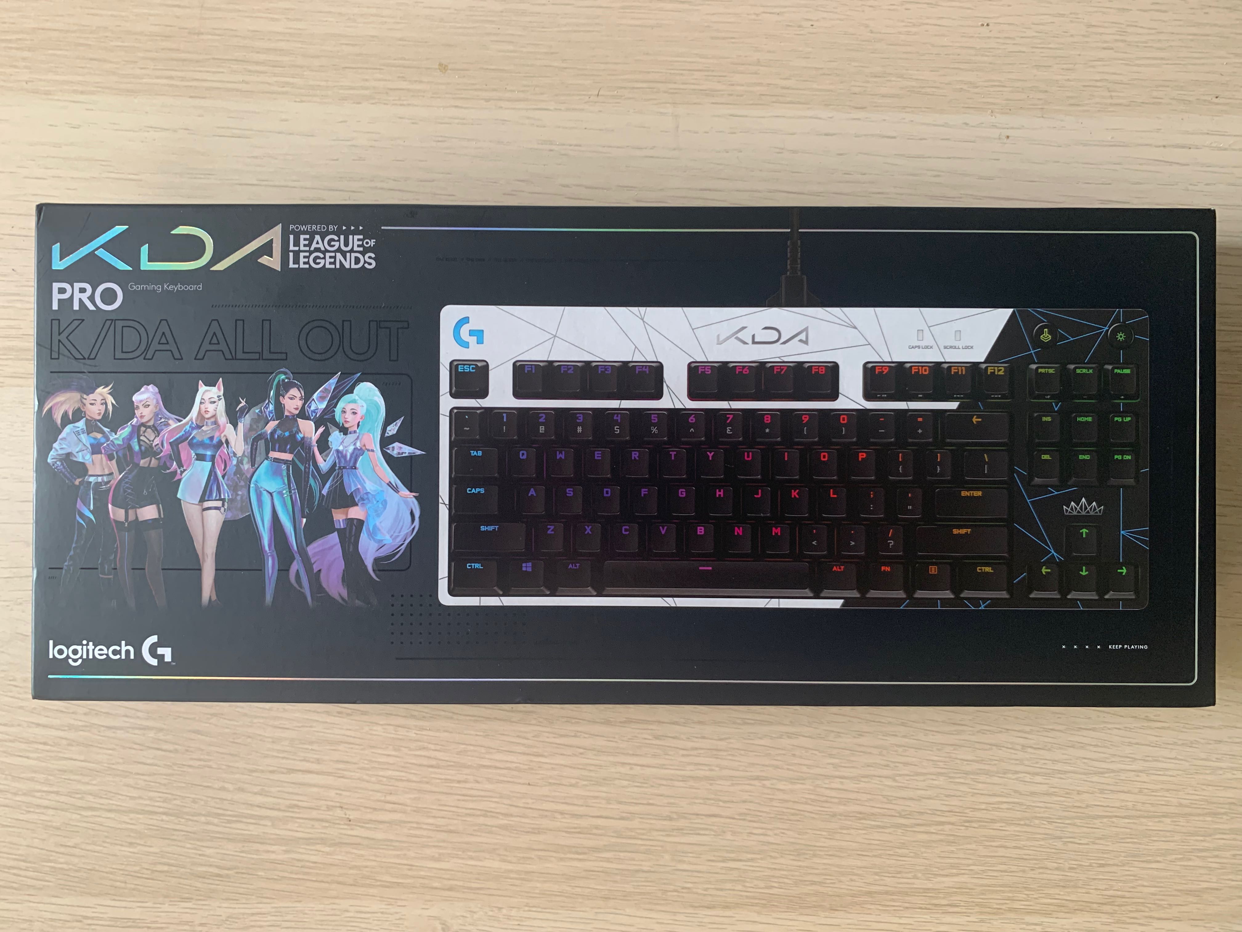 [Limited Edition] BNIB Logitech G PRO K/DA Mechanical Gaming Keyboard ...