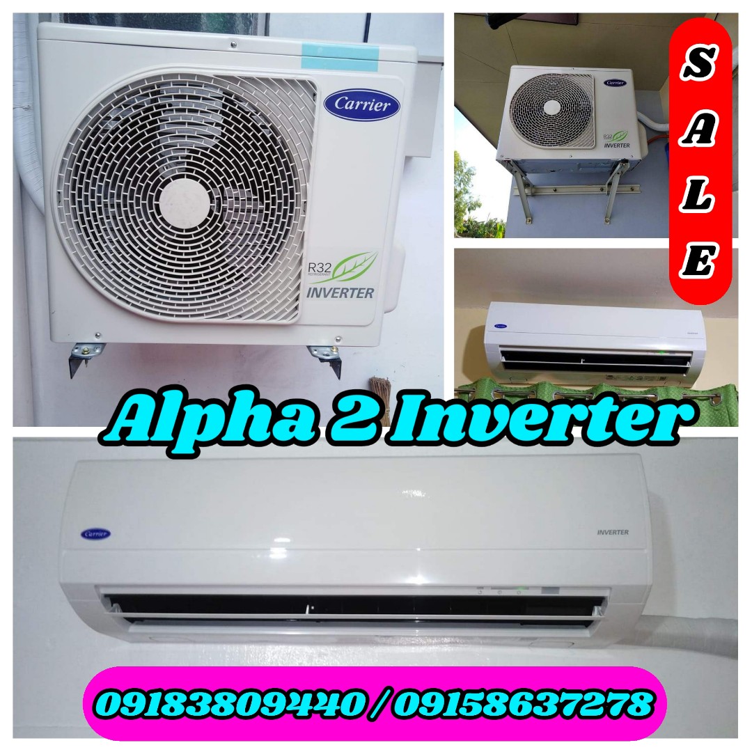 Carrier Alpha 2 Inverter Split Type Aircon, TV & Home Appliances, Air ...