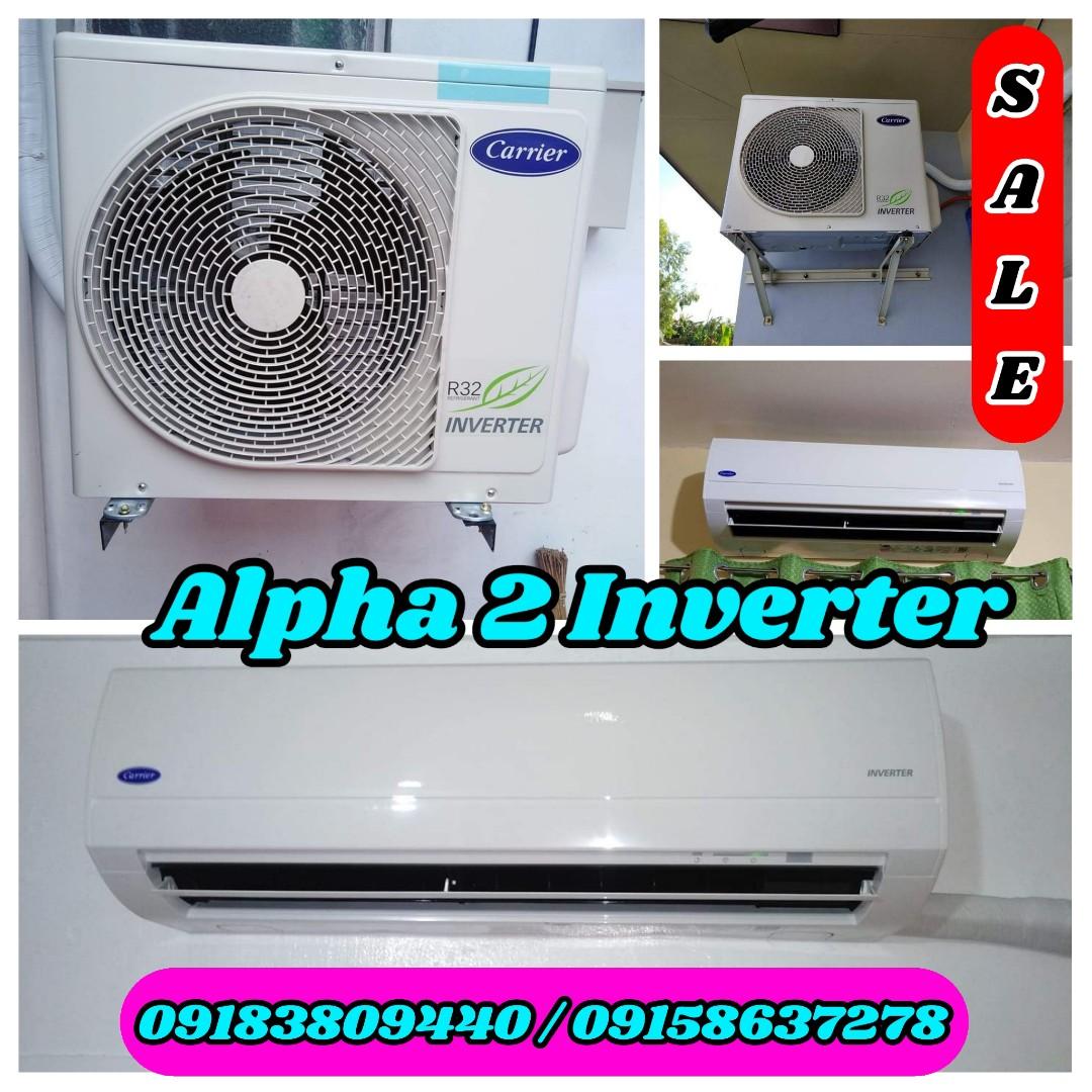Carrier Alpha 2 Inverter Split Type Aircon, TV & Home Appliances, Air ...