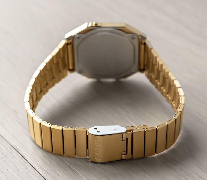 Casio Vintage A700WG-9A Slim Case Digital Quartz A700WG-9ADF Gold A700 ...
