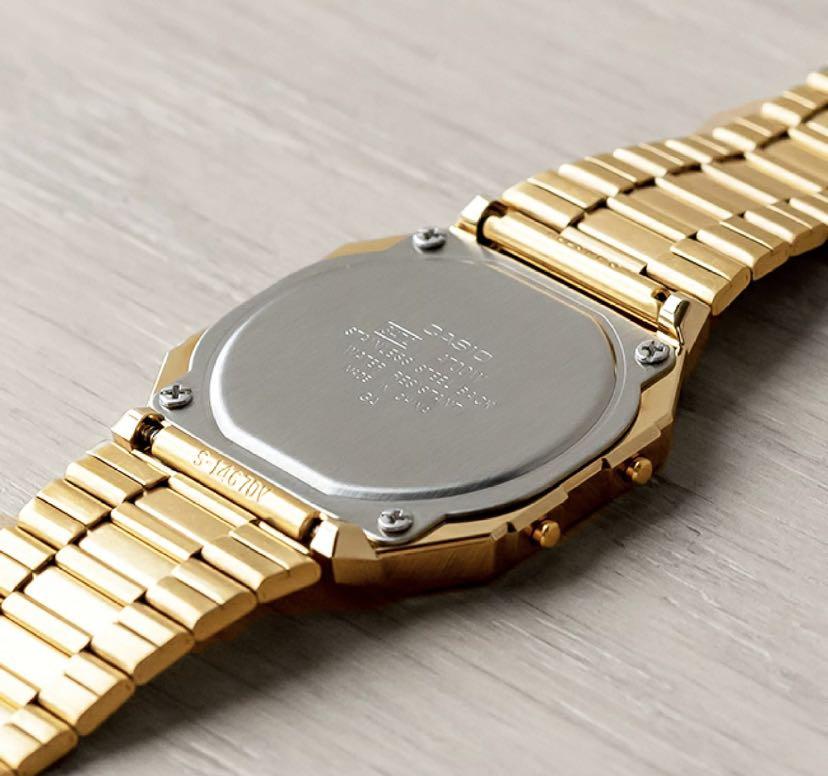 Casio Vintage A700WG-9A Slim Case Digital Quartz A700WG-9ADF Gold A700 ...
