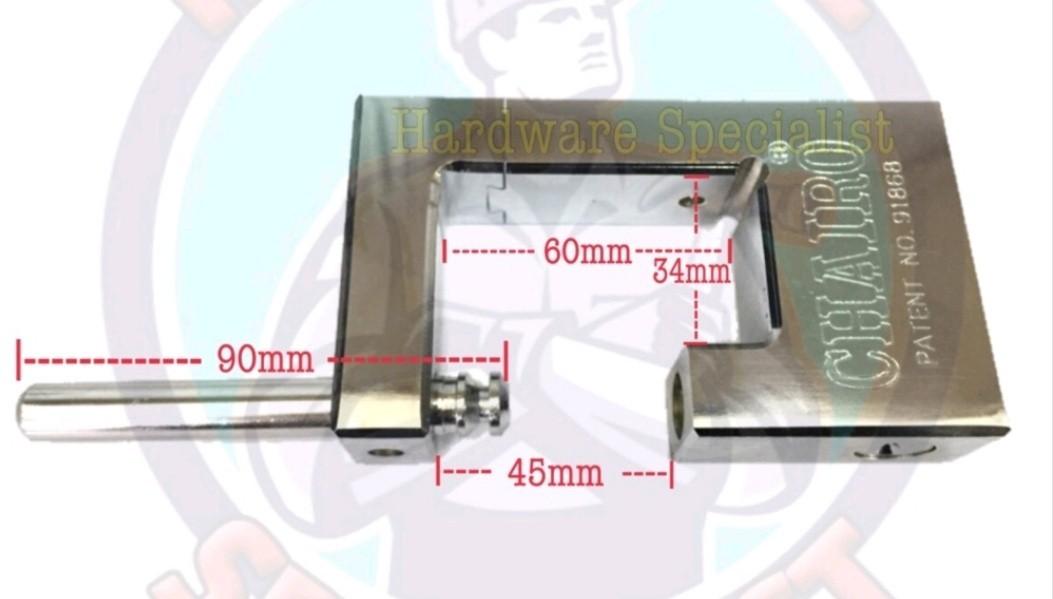 Chairo 118 High Security Gate Lock, Furniture & Home Living, Security ...