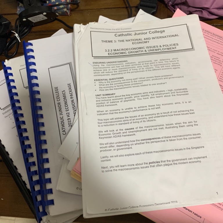 CJC H2 Economics Notes Catholic Junior College H2 Econs Catholic JC H2 ...