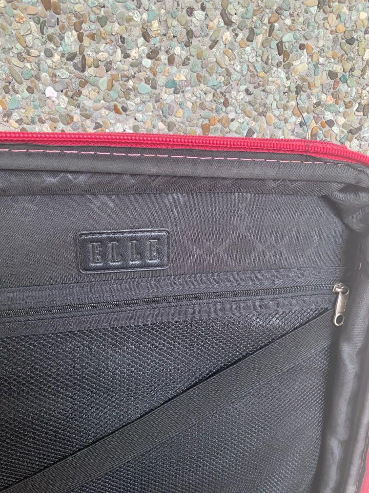 Elle Hot Pink TSA 007 24” 6 Wheel Luggage, Hobbies & Toys, Travel ...