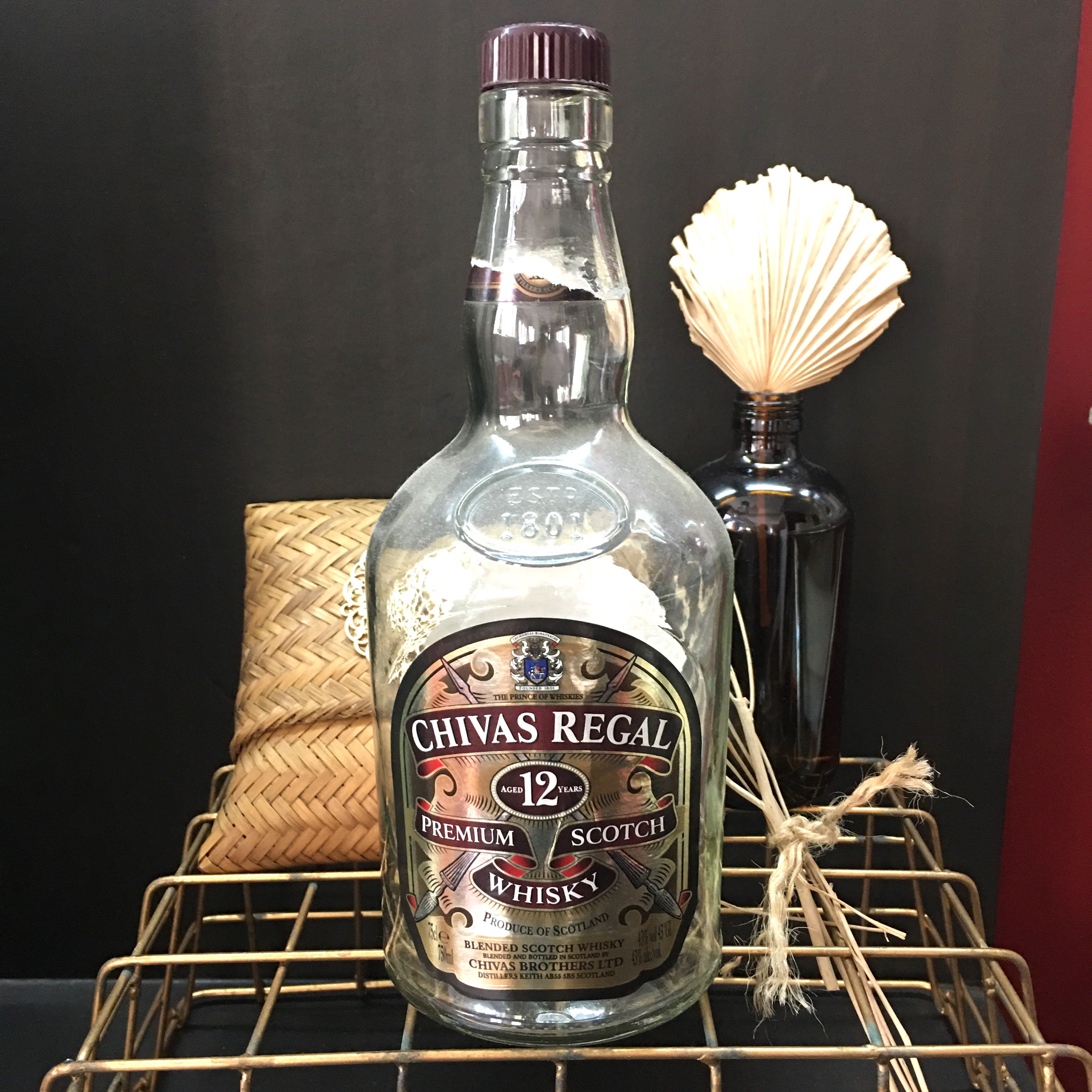 Empty Chivas Regal Glads Bottle, Hobbies & Toys, Memorabilia ...