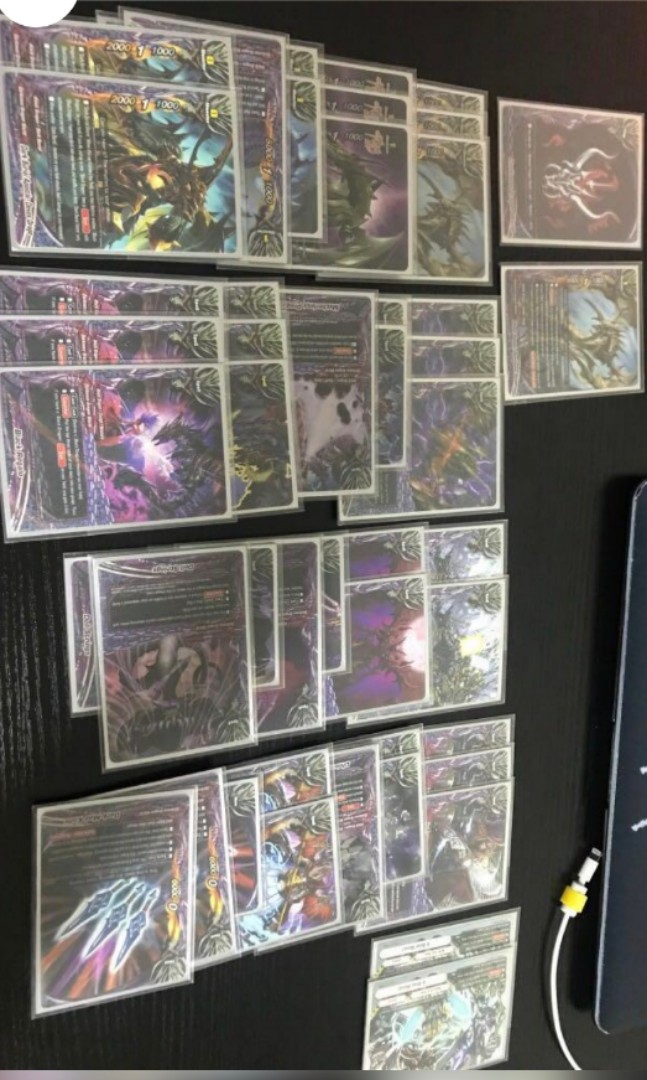 Full built deathgaze/spectral strike buddyfight deck, Hobbies & Toys ...