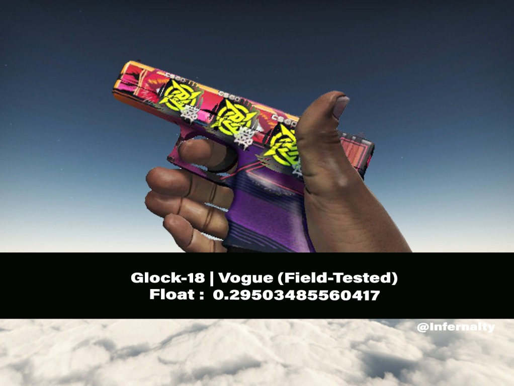 Glock-18 Vogue FT CSGO SKINS KNIVES, Video Gaming, Gaming Accessories ...