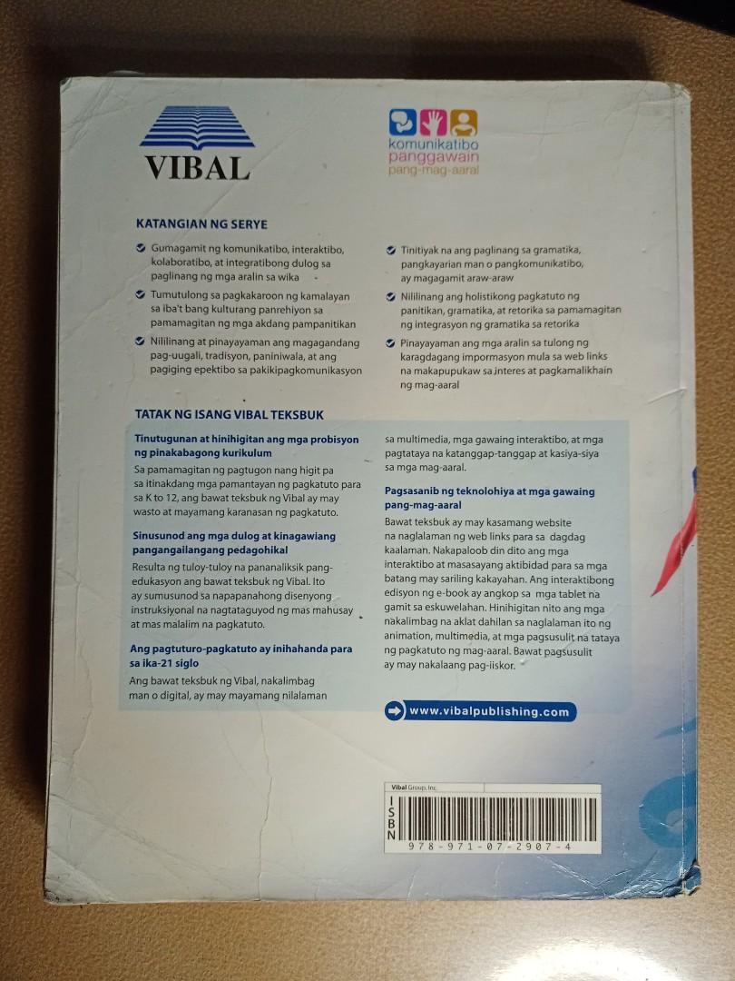 GRADE 10 BOOKS || Hiyas ng Lahi (Filipino) - VIBAL Publishing House ...