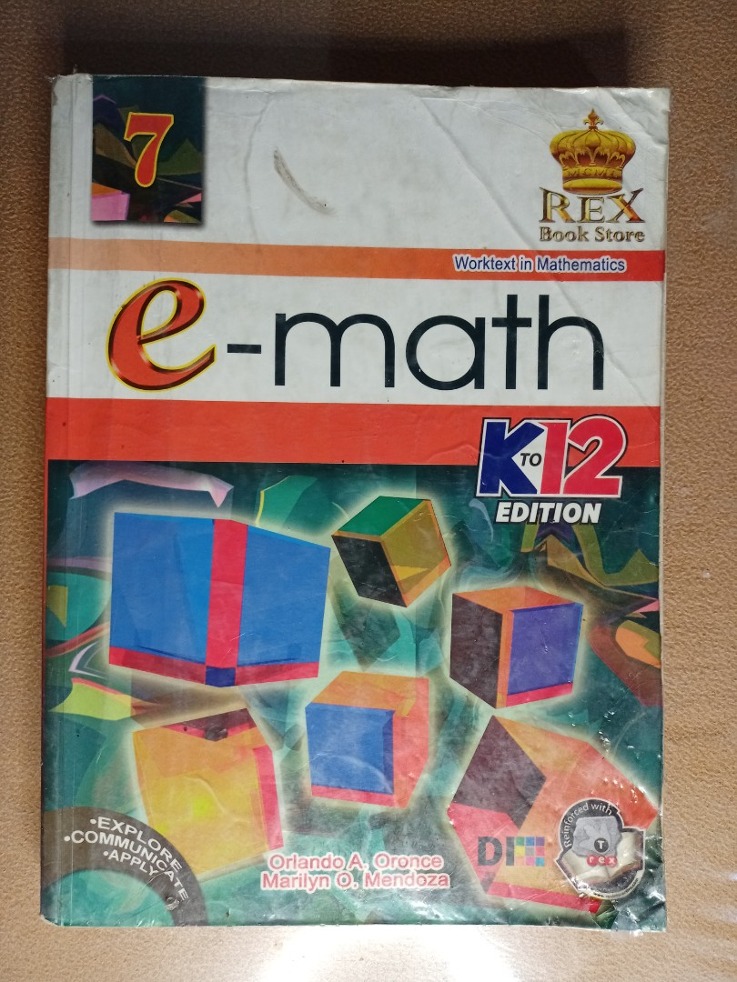 GRADE 7 BOOKS || e-math (Mathematics) - REX Book Store, Hobbies & Toys ...