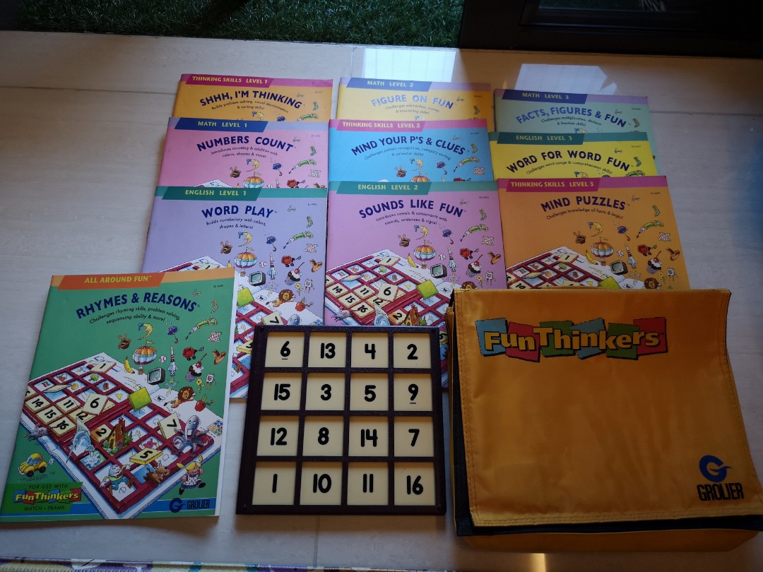 Grolier Fun Thinker & Logico Primo, Hobbies & Toys, Books & Magazines ...