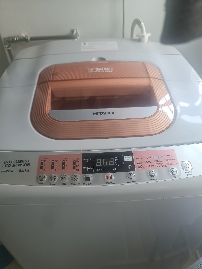 hitachi 8.5kg top load washing machine, TV & Home Appliances, Washing ...