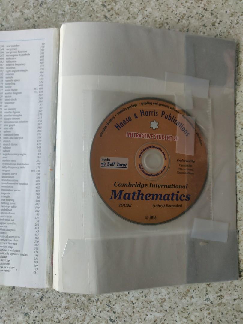 IGCSE Math Textbook (Cambridge International Mathematics 0607 Extended ...