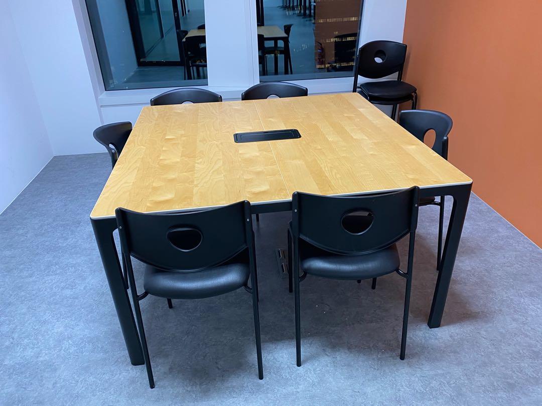 IKEA Bekant Conference Table, Furniture & Home Living, Furniture ...