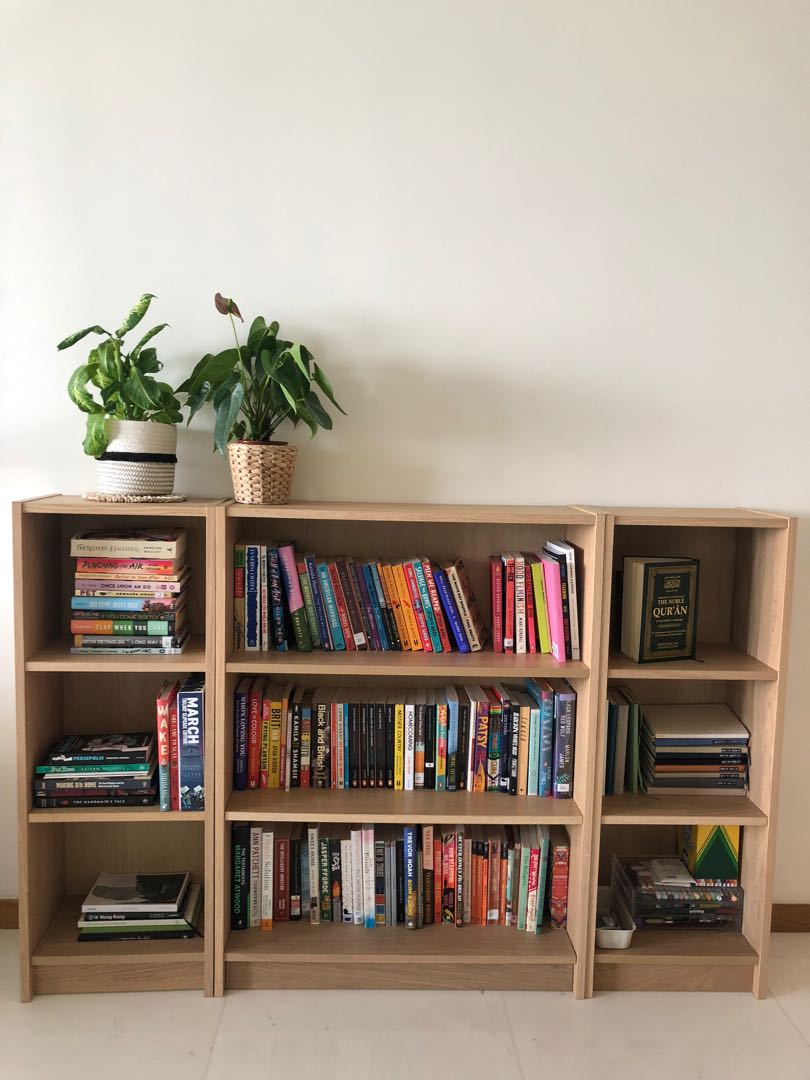 IKEA Billy Oak Book Shelf, Furniture & Home Living, Furniture, Shelves ...