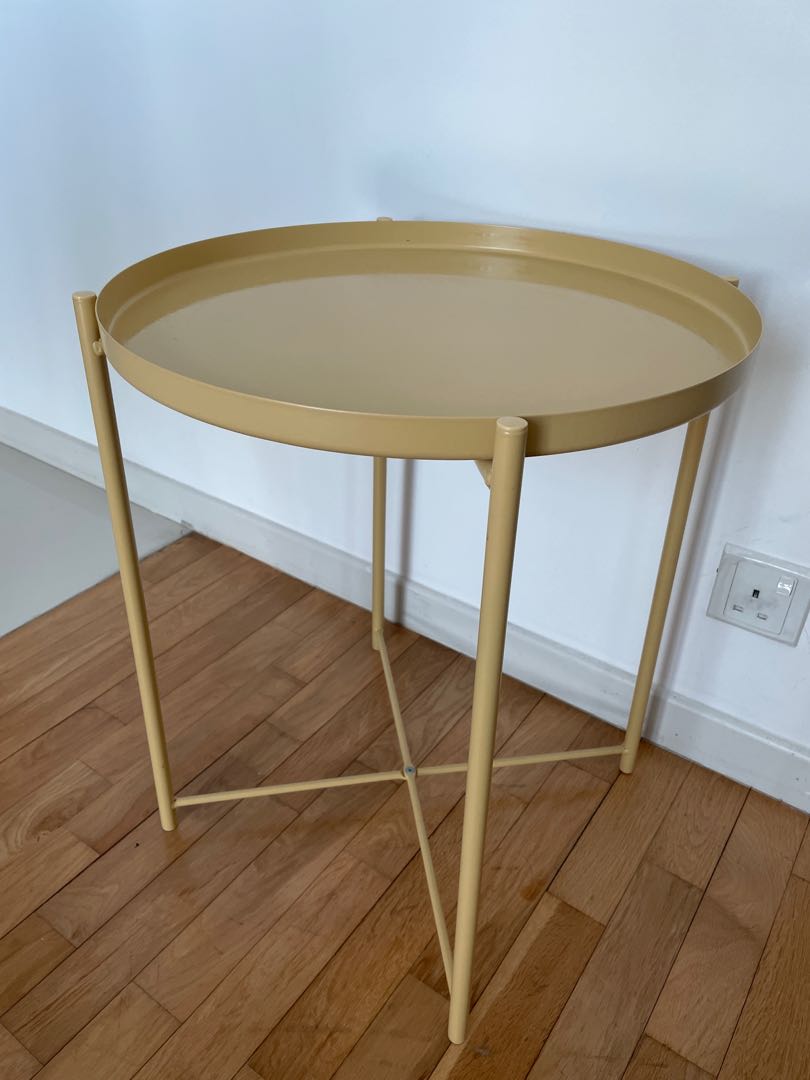 IKEA metal table, Furniture & Home Living, Furniture, Tables & Sets on ...