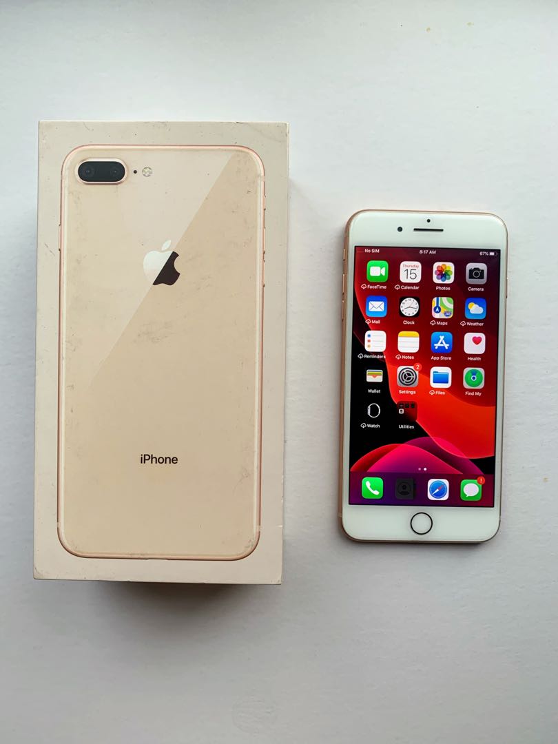 Iphone 8 Plus Pink Rose Gold 64GB MY, Mobile Phones & Gadgets, Mobile ...
