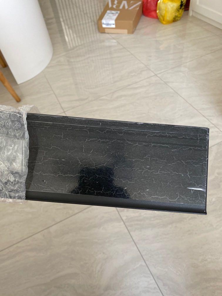 Ledge black aluminium powder-coated, Furniture & Home Living, Bathroom ...