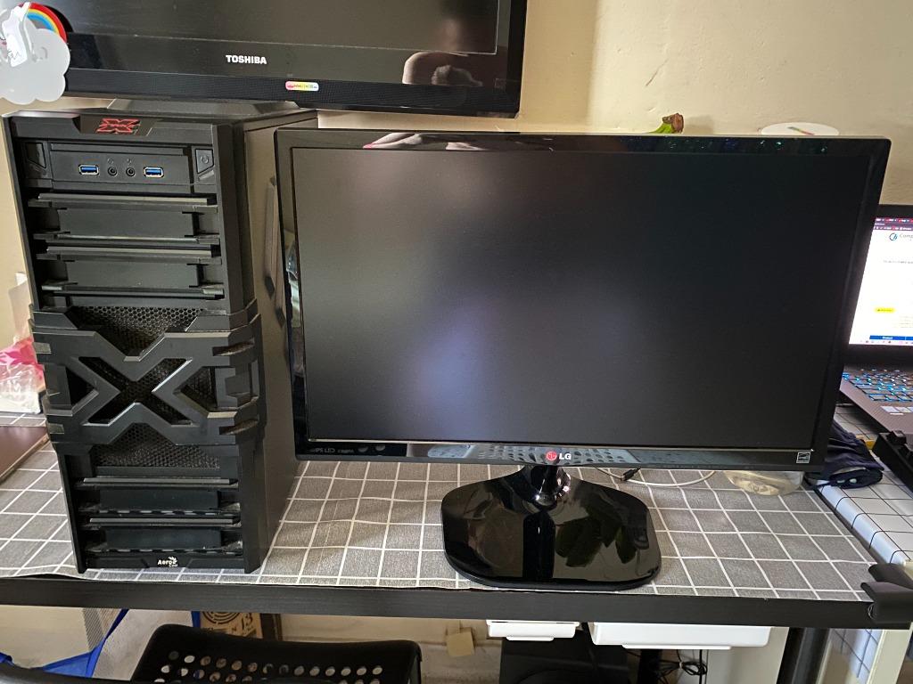 LG Monitor & Rig, Computers & Tech, Desktops on Carousell