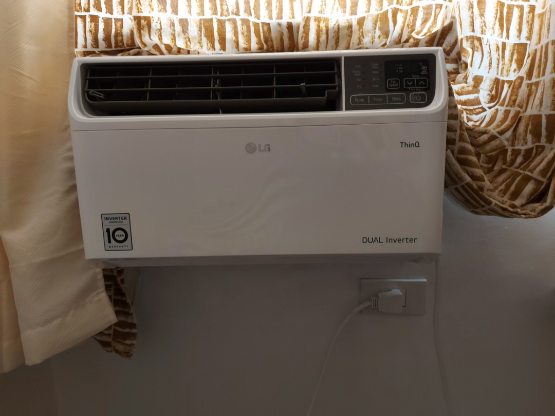 LG ThinQ 0.75hp Dual Inverter window type AC P18,000.00, TV & Home ...