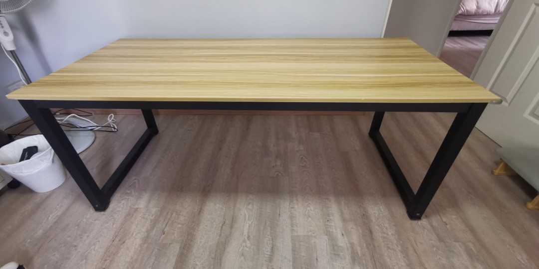 Long Study table / desk, Furniture & Home Living, Furniture, Tables ...