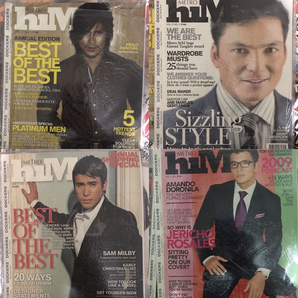 Metro Him Magazine - bundled 4 issues, Hobbies & Toys, Books ...