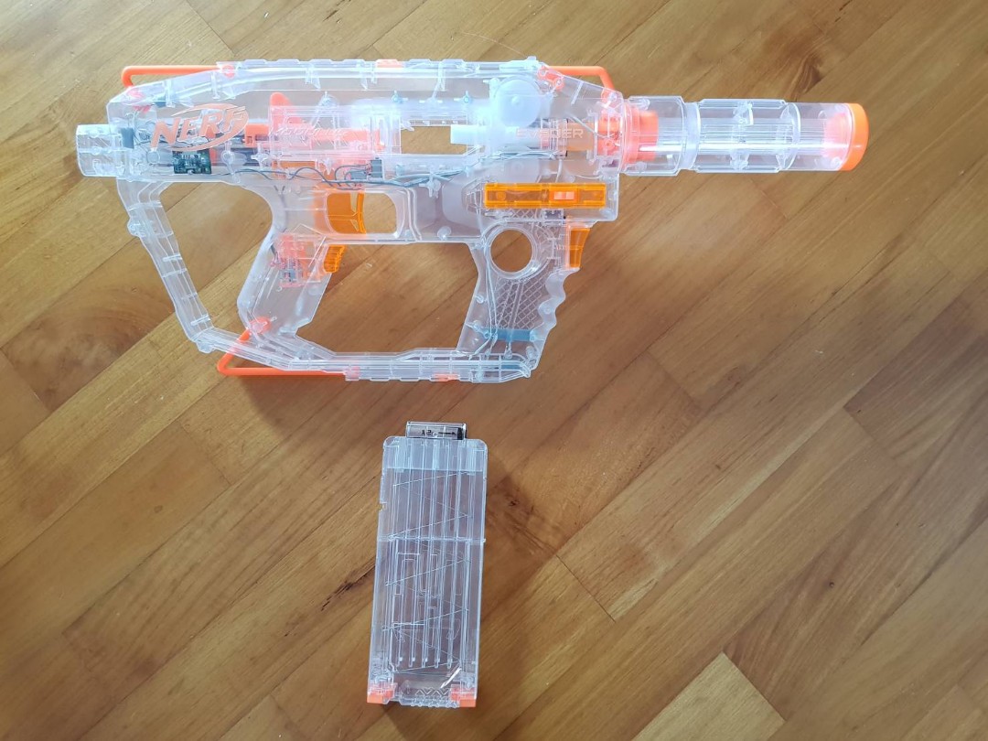 Motorised and lighted nerf gun, Hobbies & Toys, Toys & Games on Carousell
