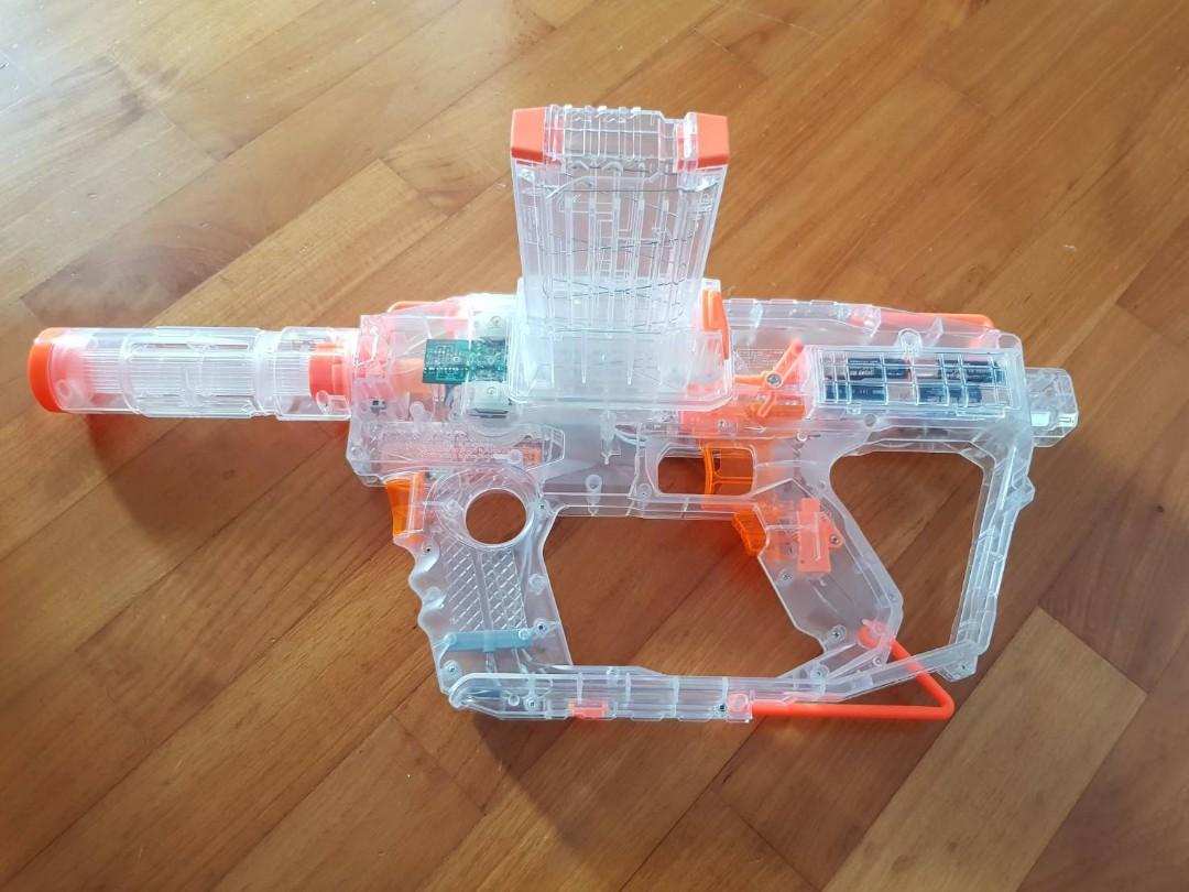 Motorised and lighted nerf gun, Hobbies & Toys, Toys & Games on Carousell