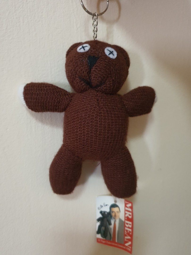 Mr Bean Bear Soft Toy Keychain, Hobbies & Toys, Toys & Games on Carousell