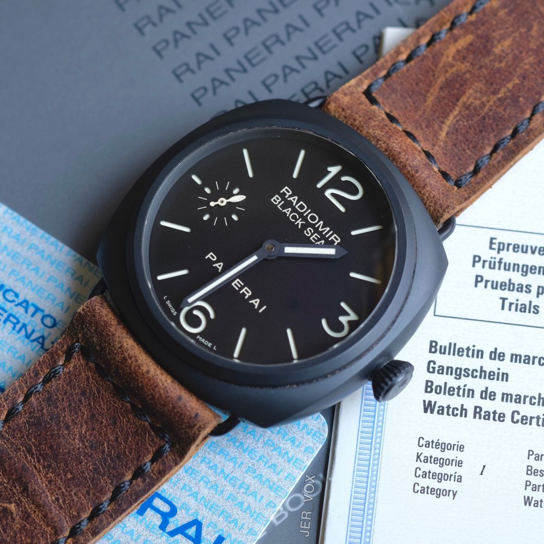 Panerai Pam 292 Radiomir Black Seal Ceramic 45mm Sandwich dial complete ...