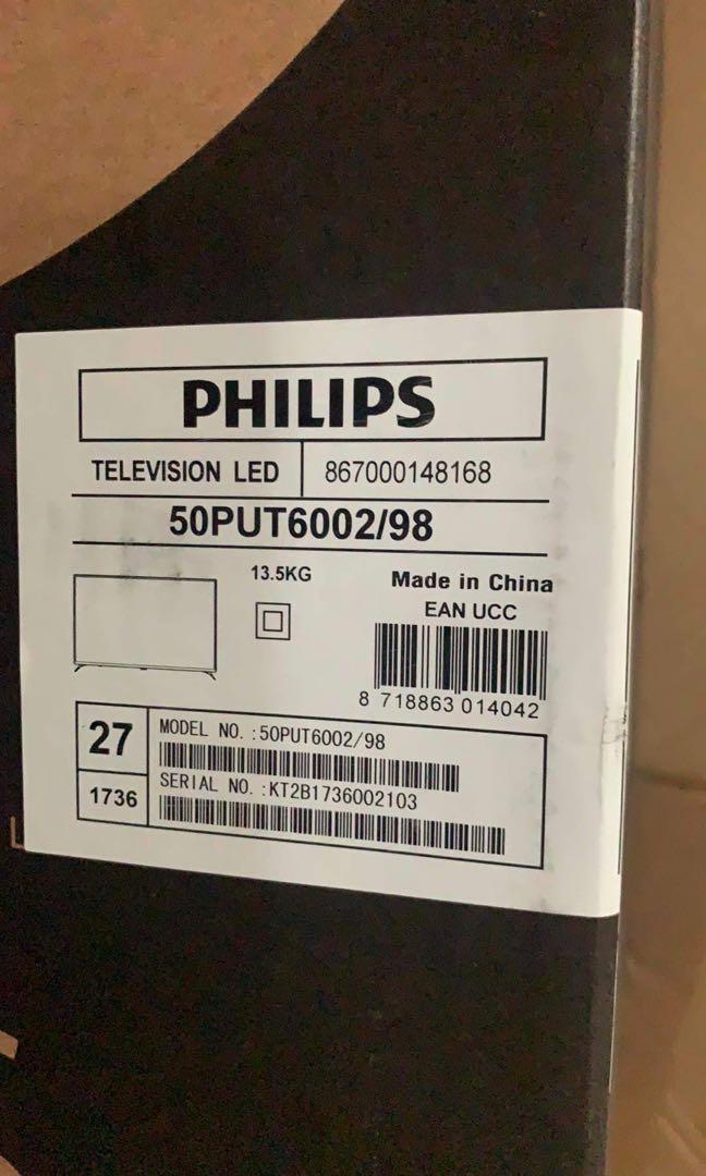 Philips 50” 4k Ultra Slim Smart TV, TV & Home Appliances, TV ...
