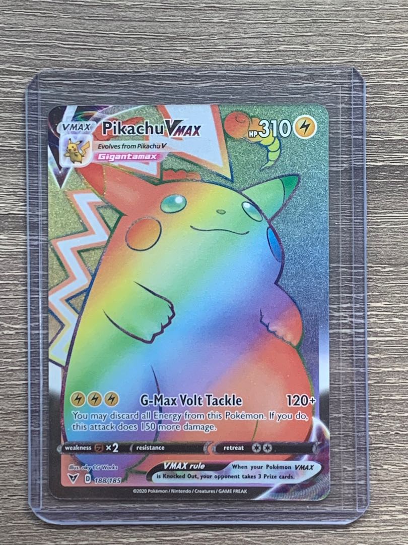 Pikachu Vmax Rainbow, Hobbies & Toys, Toys & Games on Carousell