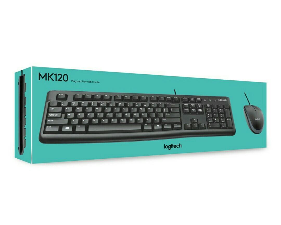 Plug And Play Usb Logitech Corded Keyboard And Mouse Combo Mk Computers Tech Parts