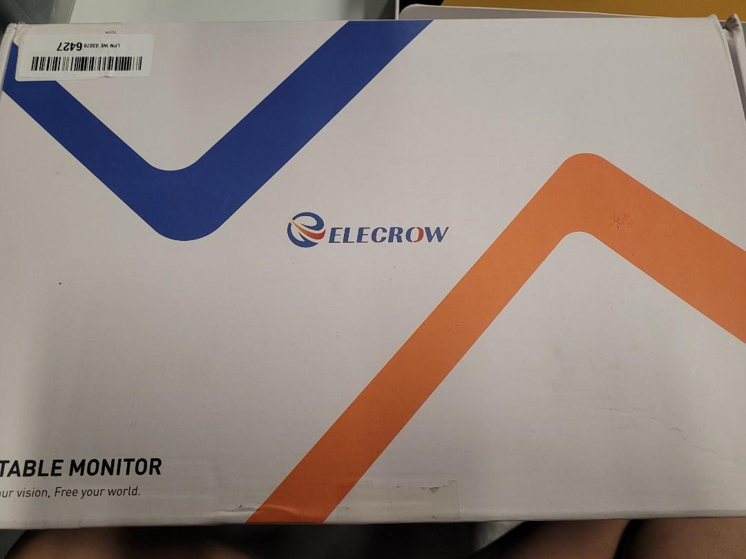 Portable Monitor, ELECROW 13.3-inch 1920×1080P IPS Screen LED Small ...