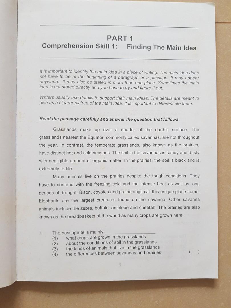 Primary 6 Comprehension Skills, Hobbies & Toys, Books & Magazines ...
