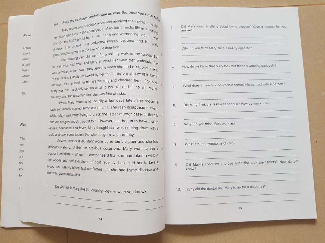 Primary 6 Comprehension Skills, Hobbies & Toys, Books & Magazines ...