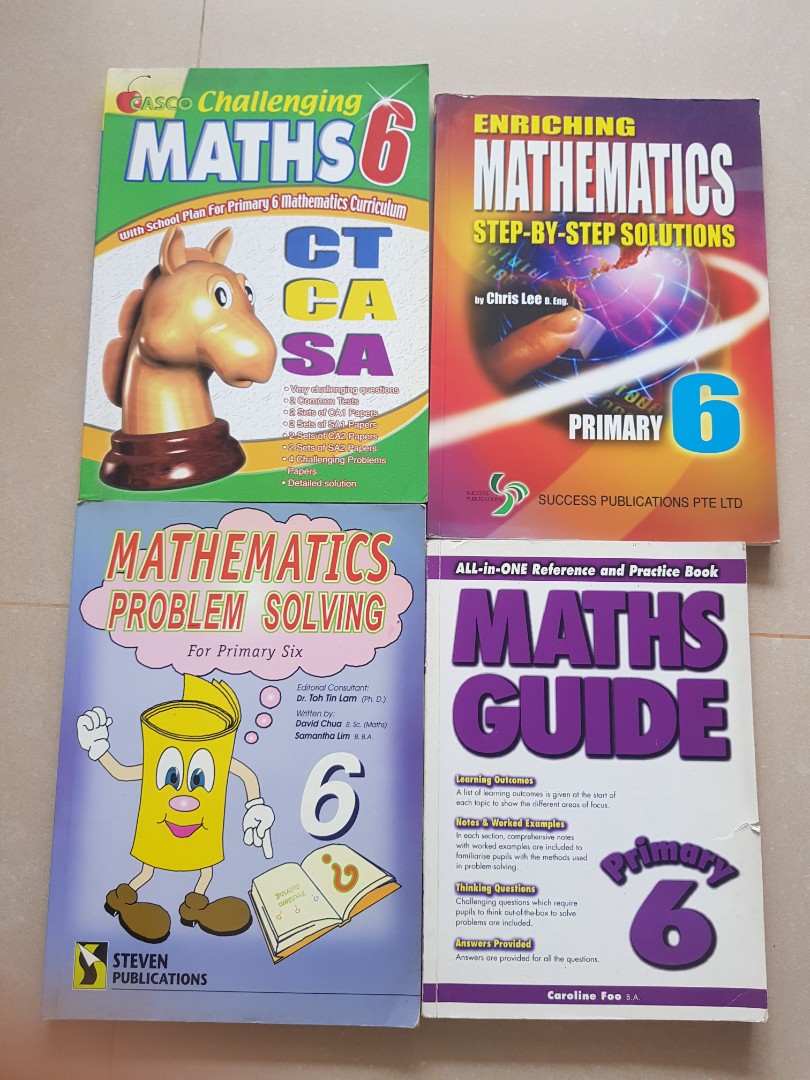 Primary 6 Math: 4 books, Hobbies & Toys, Books & Magazines, Textbooks ...