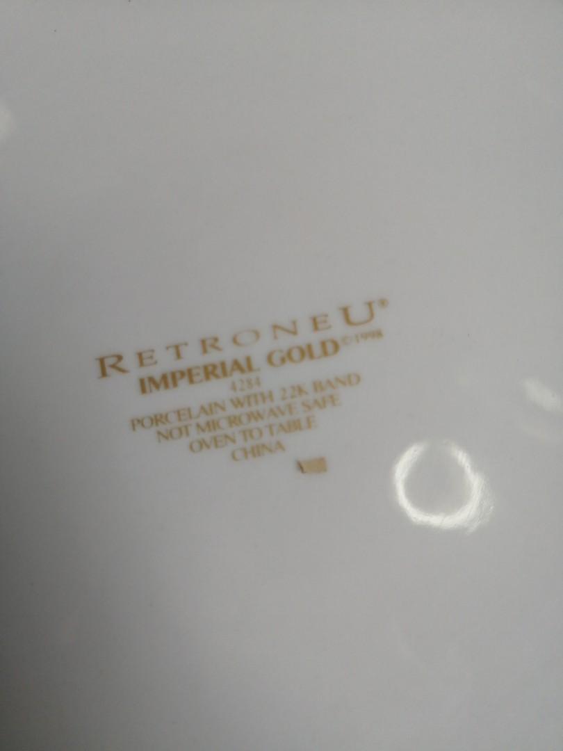 PRICE DROP: Retroneu Imperial Gold Show Plate, Hobbies & Toys ...