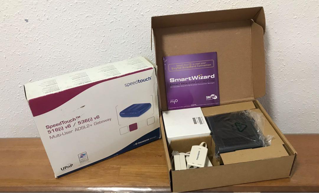 SpeedTouch 516/536 v6 ADSL2+ Modem, Computers & Tech, Parts ...