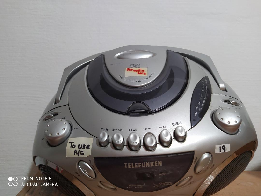 Telefunken portable radio .. radio working, Audio, Portable Music ...